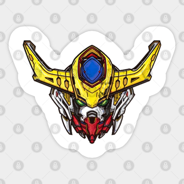 Head Sentinel Gundam Gunpla Sticker Teepublic